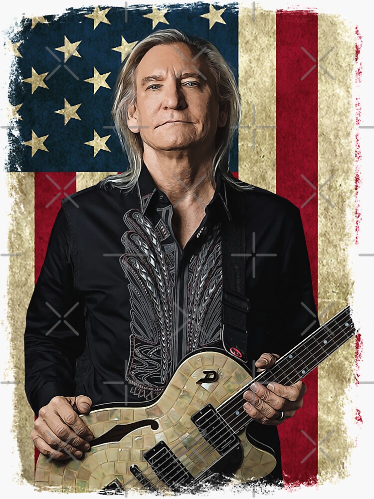 "Joe Walsh Life'S Been Good Vintage American Flag Legend Music" Sticker ...