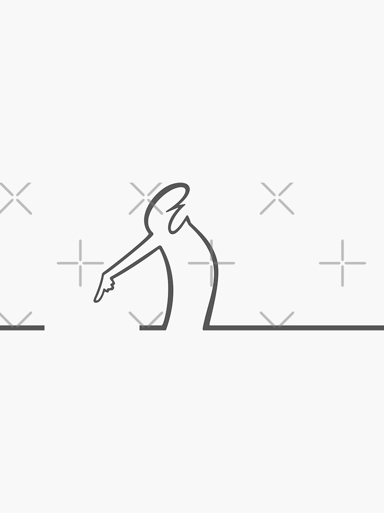 Sticker for Sale mit "La Linea" von REMA-REPUBLIC | Redbubble