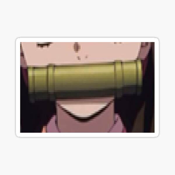 "Nezuko Face" Sticker by supermario3D1 | Redbubble