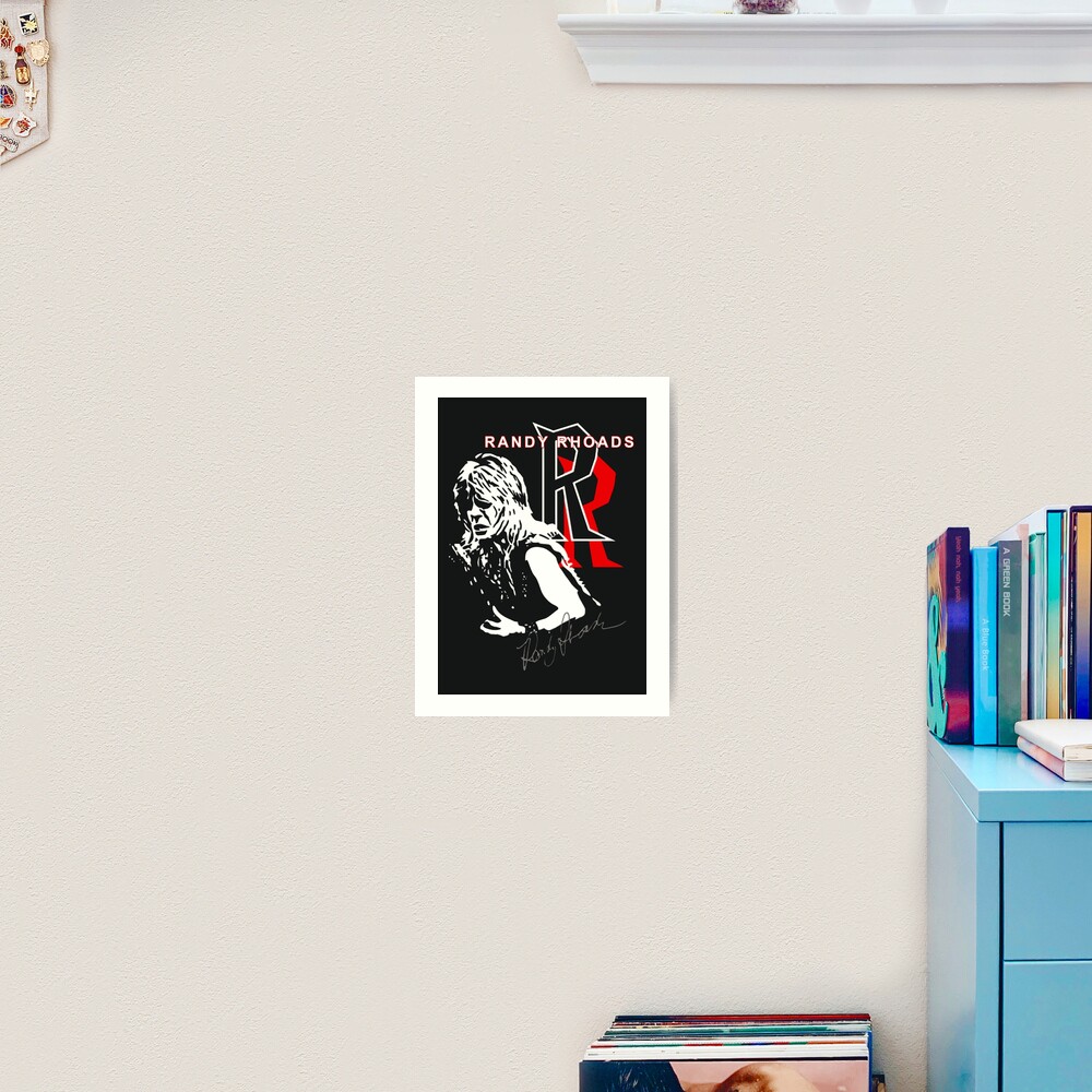 "Randy Rhoads Autograph Ozzy Heavy Metal Rock Logo" Art Print by ...