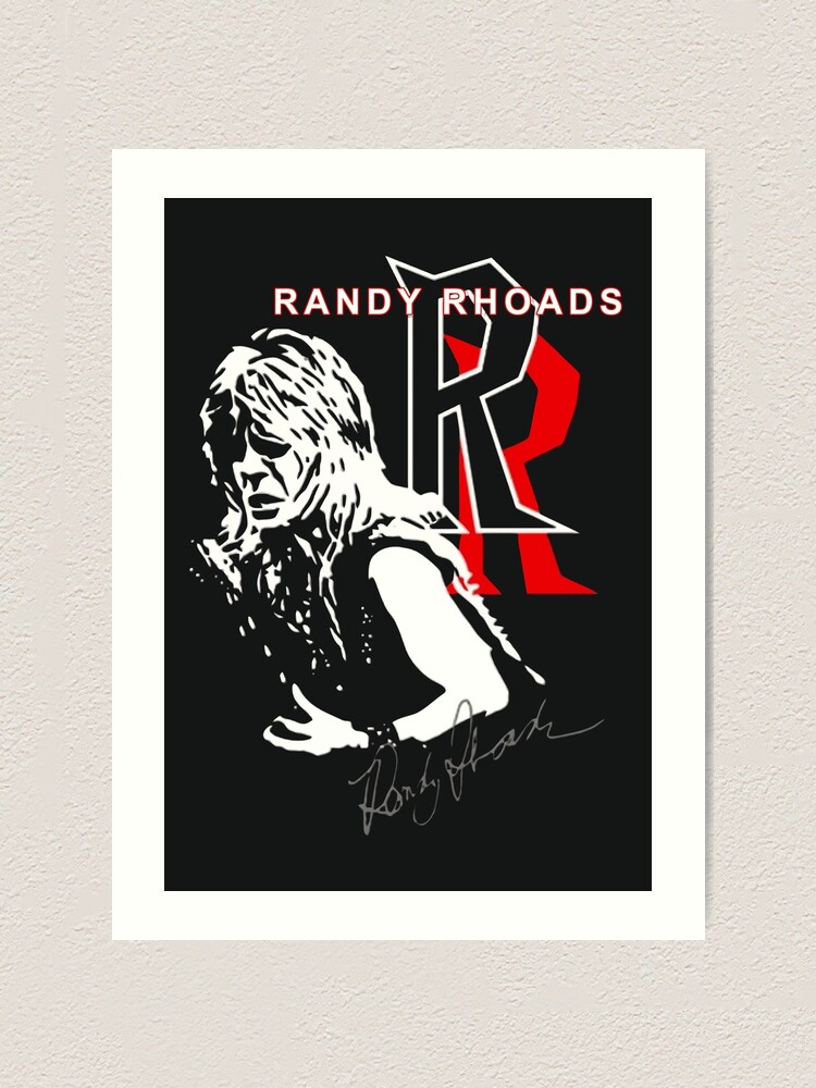 "Randy Rhoads Autograph Ozzy Heavy Metal Rock Logo" Art Print by ...