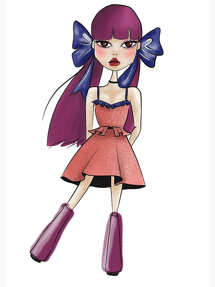 Póster «mujeres de dibujos animados de poder rosa» de burirut | Redbubble