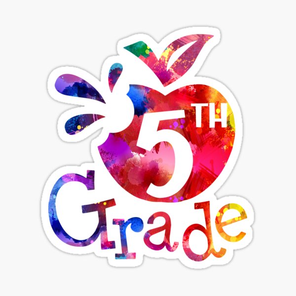 "5th Grade school" Sticker for Sale by tuyetnhung98 | Redbubble