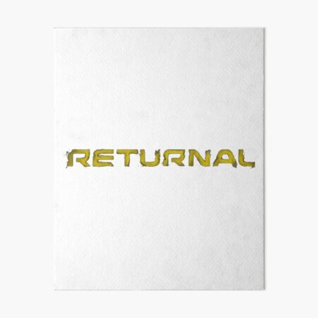 "Returnal Logo " Art Board Print by MetalThrills | Redbubble
