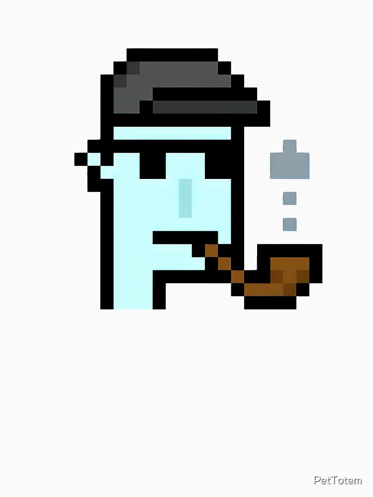 "CryptoPunk #7804 Pixel Pipe NFT Classic" T-shirt for Sale by PetTotem ...