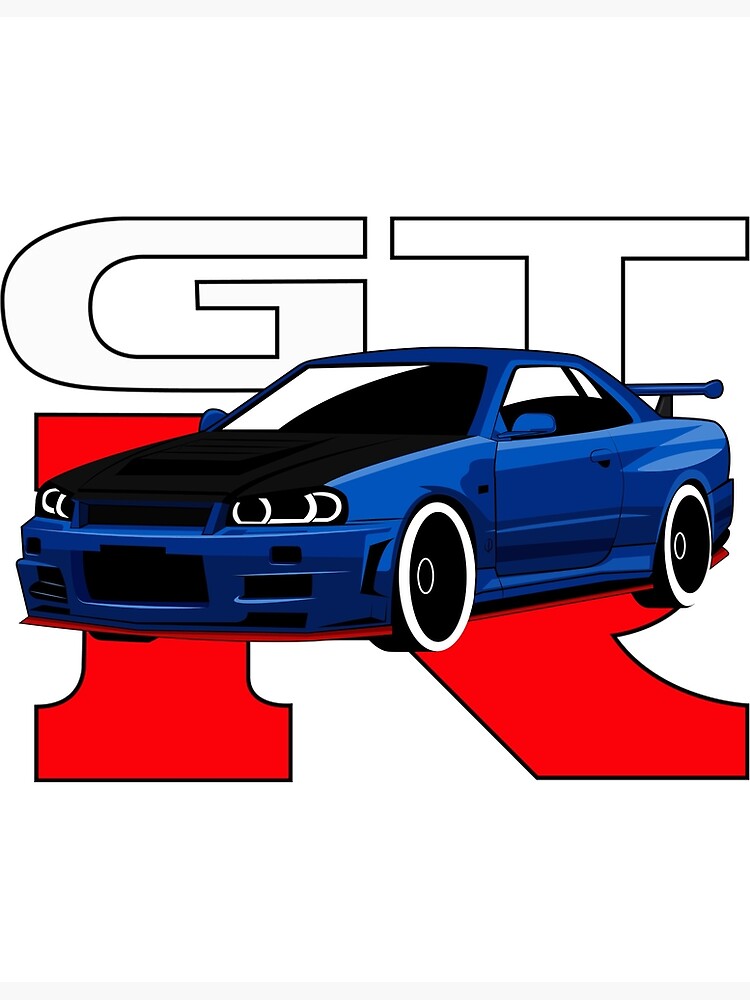"Nissan skyline gtr r34" Poster for Sale by Jdmculture | Redbubble