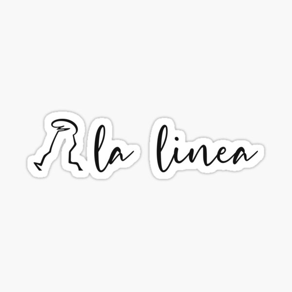 "La Linea" Sticker for Sale by REMA-REPUBLIC | Redbubble