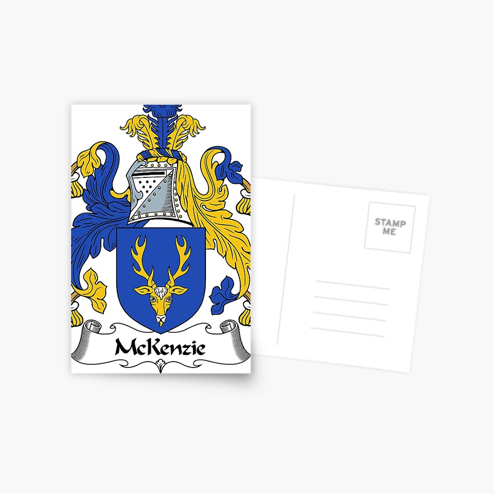 "McKenzie Coat of Arms / McKenzie Family Crest" Postcard for Sale by ...