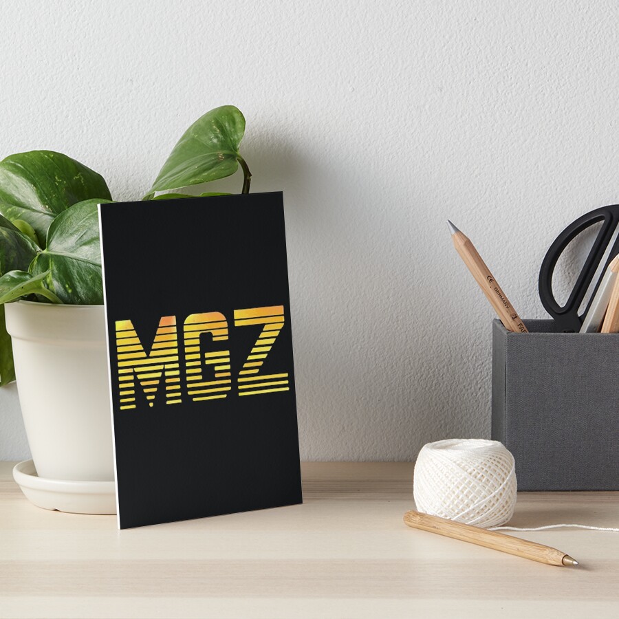 "Morgz Gold Galaxy Logo, Team Morgz, MGZ Merch," Art Board Print for ...