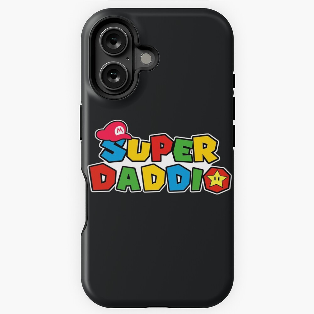 "Super Daddio Super Dad Bros" Sticker for Sale by IrisWheatia | Redbubble