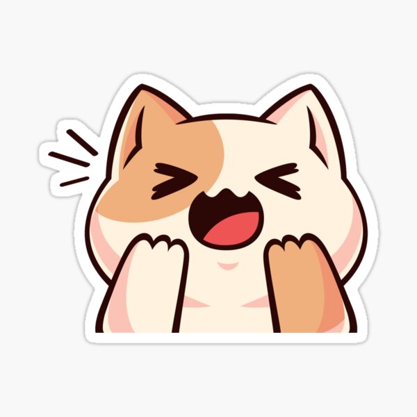 "Chibi Cat" Sticker by QTshop | Redbubble