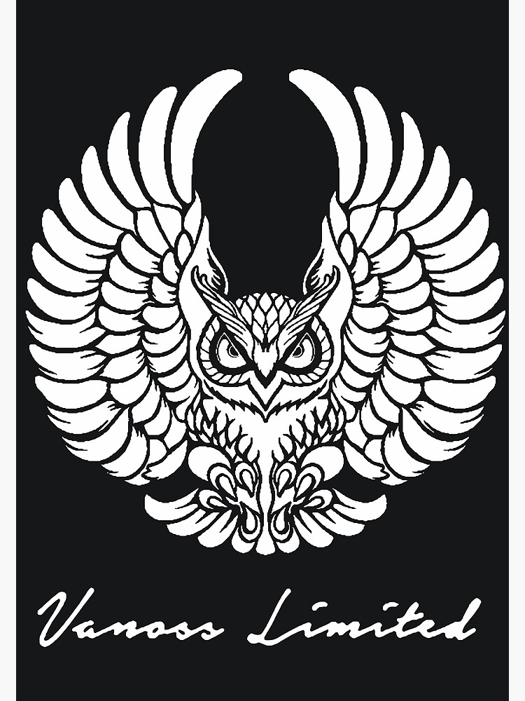 Lámina metálica «Logotipo del búho de Vanos Gaming, merchandising de ...