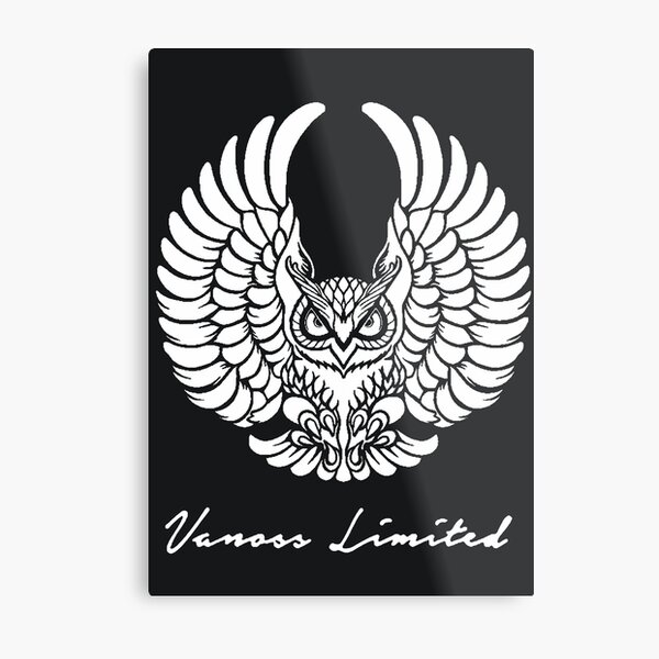 Lámina metálica «Logotipo del búho de Vanos Gaming, merchandising de ...