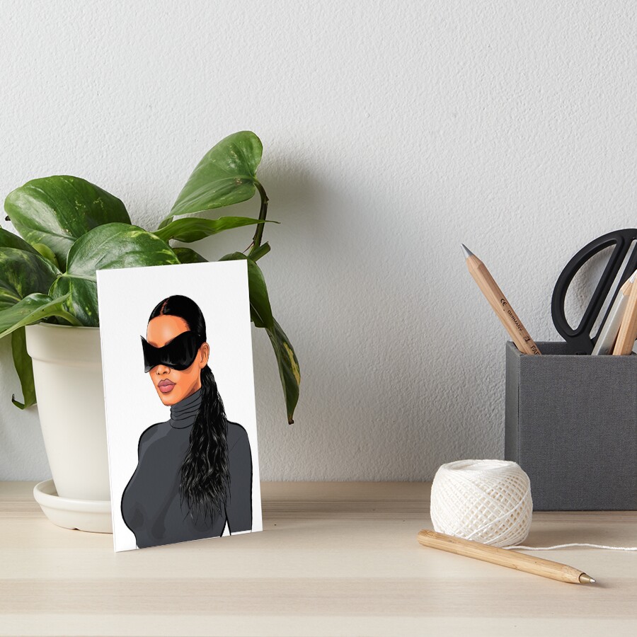 "Kim Kardashian Cartoon Vector Portrait" Art Board Print by ...