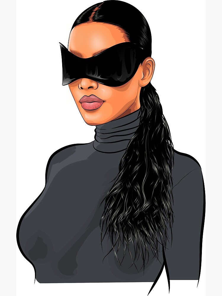 Lámina artística «Retrato de vector de dibujos animados de Kim ...