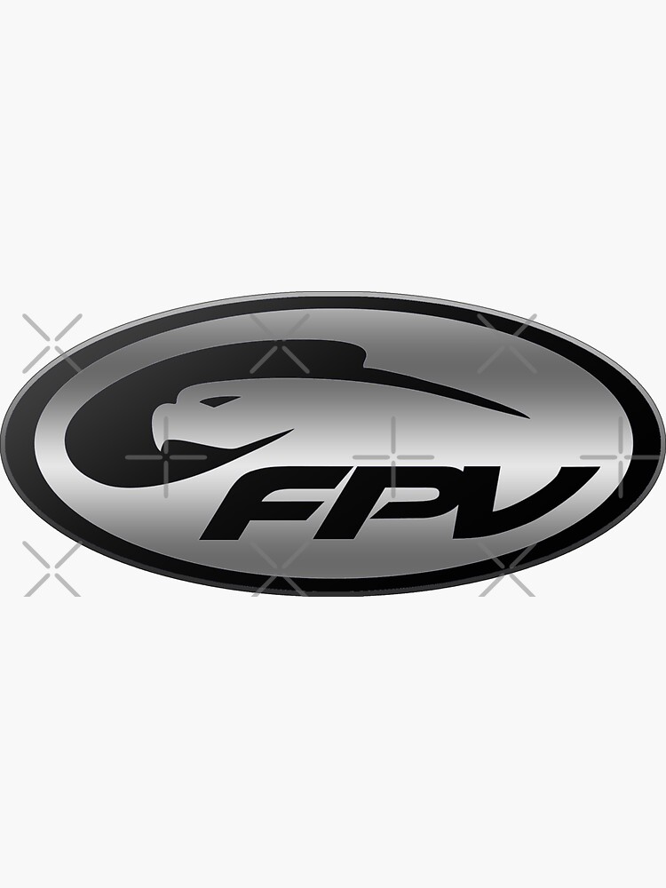 "FPV Black" Sticker for Sale by darkmonohue | Redbubble