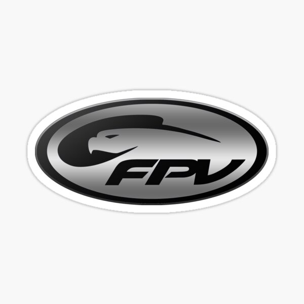 "FPV Black" Sticker by darkmonohue | Redbubble