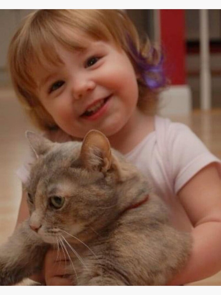 "Piper Rockelle Childhood with Her Sweetheart Cat" Art Print for Sale ...