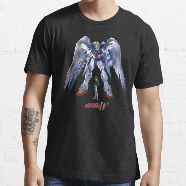 "Gundam Wing - Zero" T-shirt for Sale by SteveG2007 | Redbubble | wing ...
