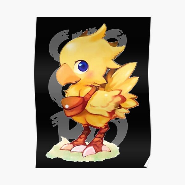 "chocobo square enix " Poster for Sale by ynethmoore | Redbubble