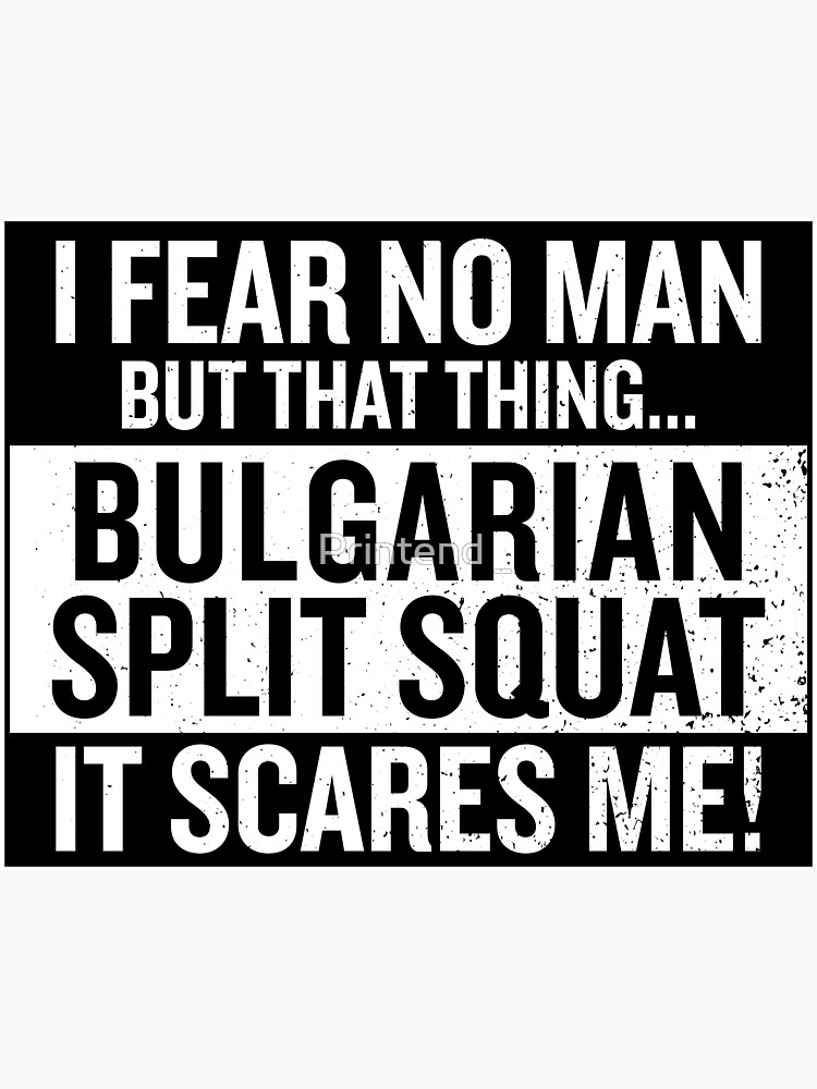 "Funny Bulgarian Split Squat Meme" Sticker for Sale by Dilic | Redbubble