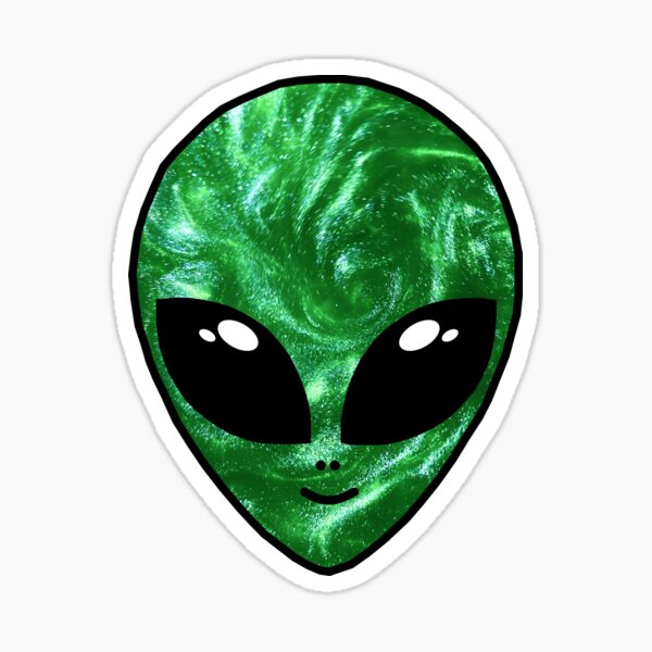 "Alien face" Sticker for Sale by Say-mour | Redbubble
