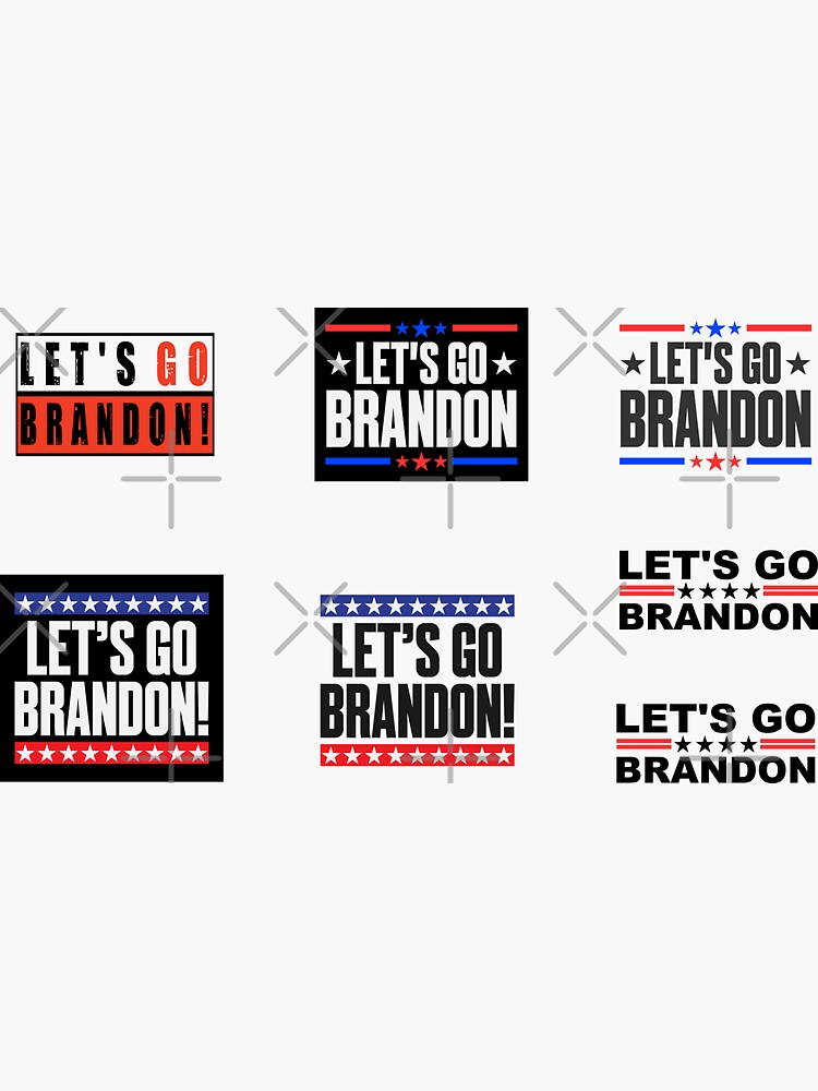 "Lets Go Brandon Pack" Sticker for Sale by DAFIN | Redbubble