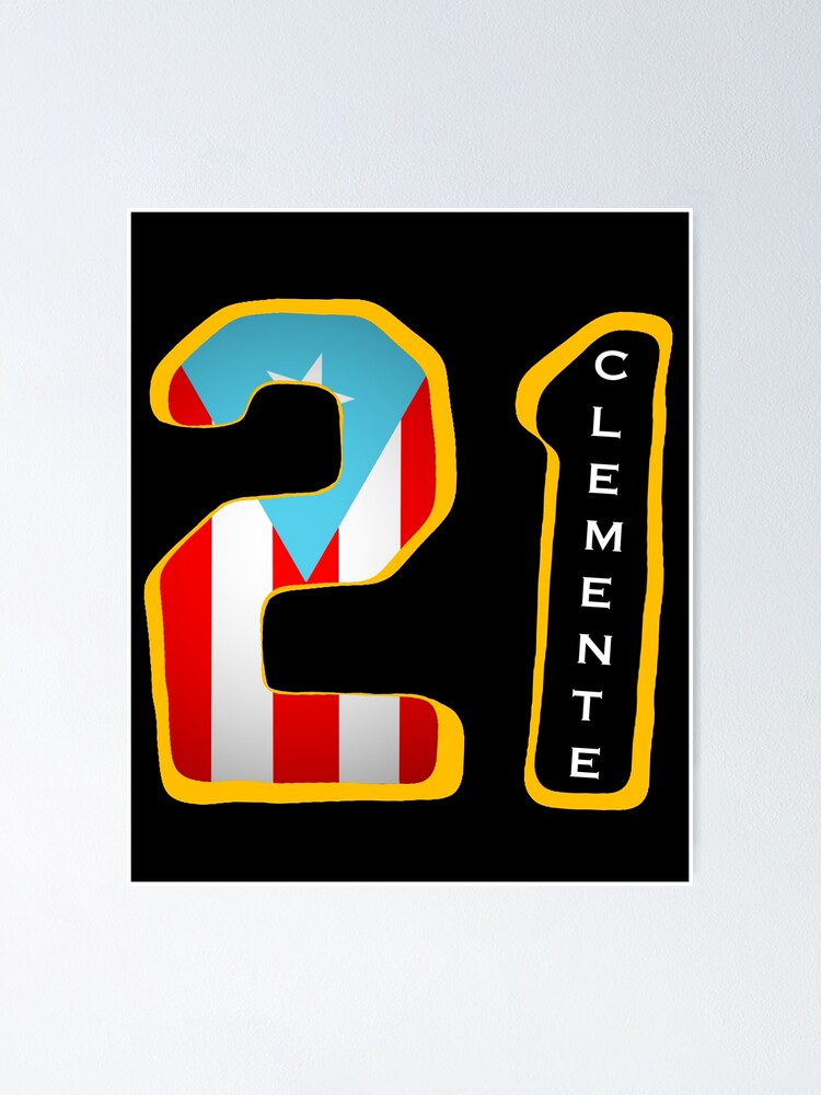 "Roberto Clemente 21 PR Flag" Poster for Sale by liamaris | Redbubble