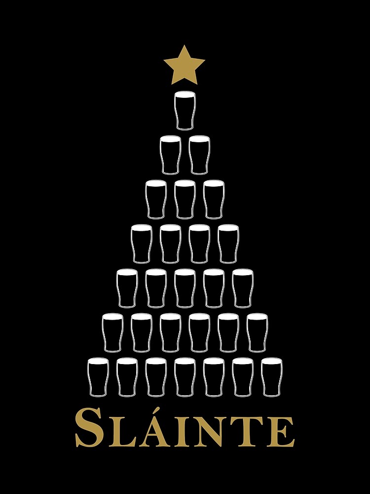 "Slainte Irish Christmas Tree" Poster by TheGiftHub | Redbubble