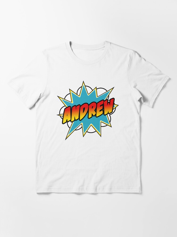 "Boys Andrew Comic Book Superhero Name" T-shirt for Sale by Rixta82 ...