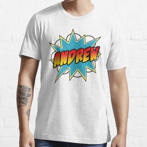 "Boys Andrew Comic Book Superhero Name" T-shirt for Sale by Rixta82 ...