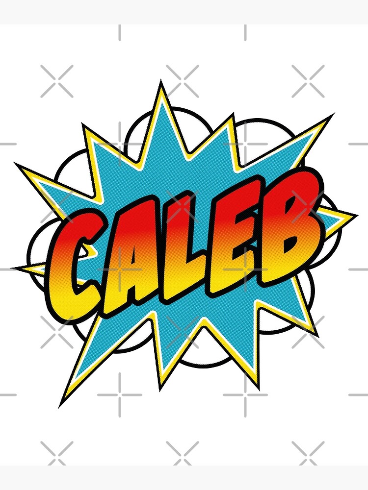 Póster «Nombre del superhéroe del cómic Caleb para niños» de Rixta82 ...