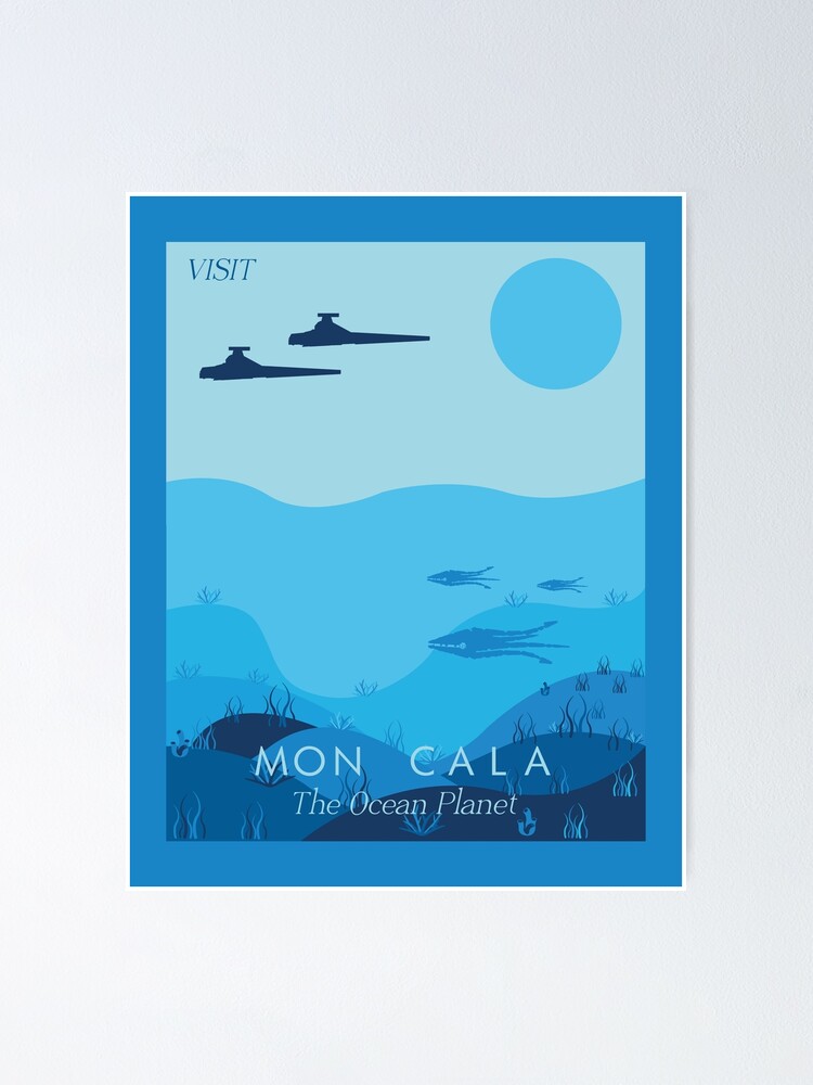 Poster « Mon Cala La planète océan », par GraphicsCitadel | Redbubble