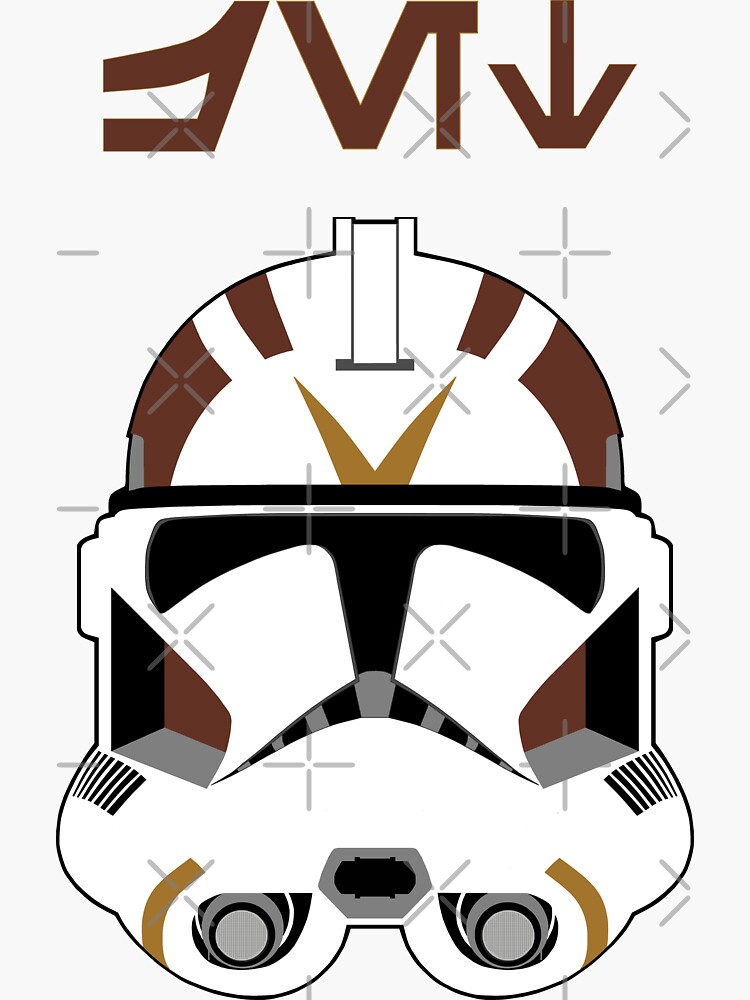 "jet trooper clone helmet" Sticker for Sale by mandal-records | Redbubble