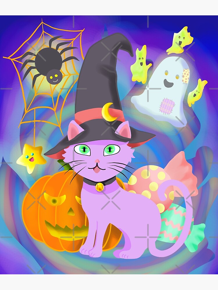 "Halloween Spooky Friends Art illustration" Poster for Sale by Kalin ...