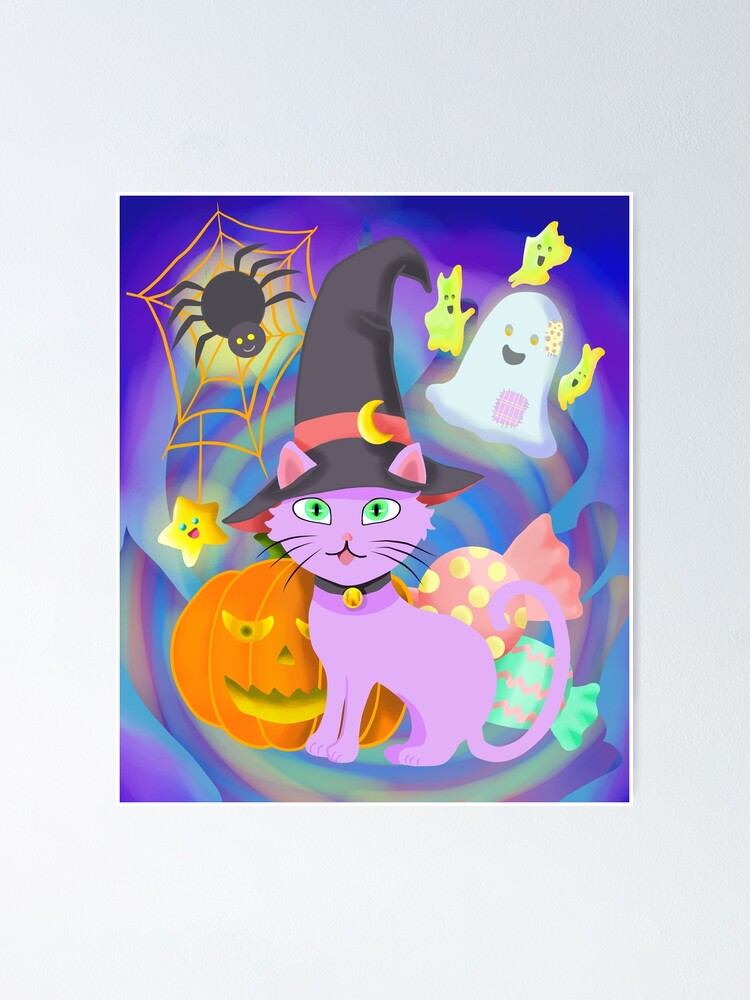 "Halloween Spooky Friends Art illustration" Poster for Sale by Kalin ...
