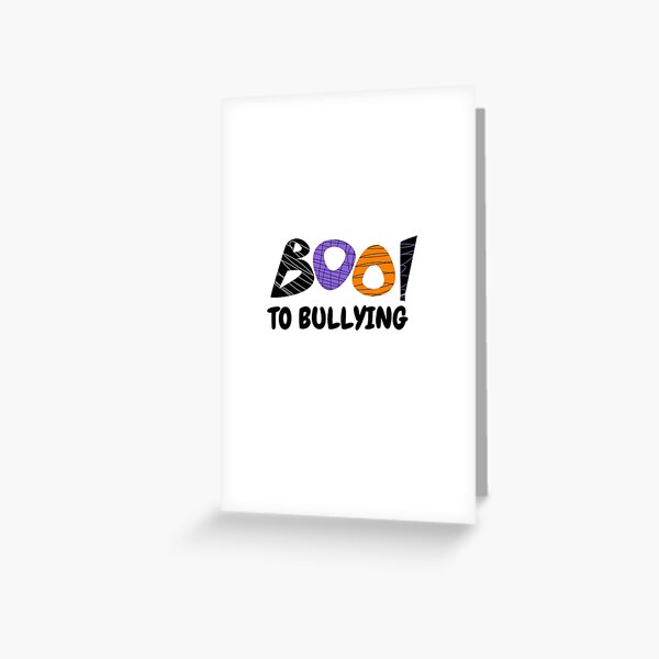 "Boo To Bullying, Bullying Halloween, Halloween Bullying Prevention ...