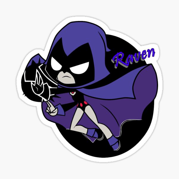 "teen titans teenage go raven" Sticker for Sale by hinatow | Redbubble