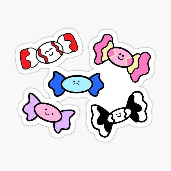 "smiley sweets" Sticker by AurelsPrints | Redbubble