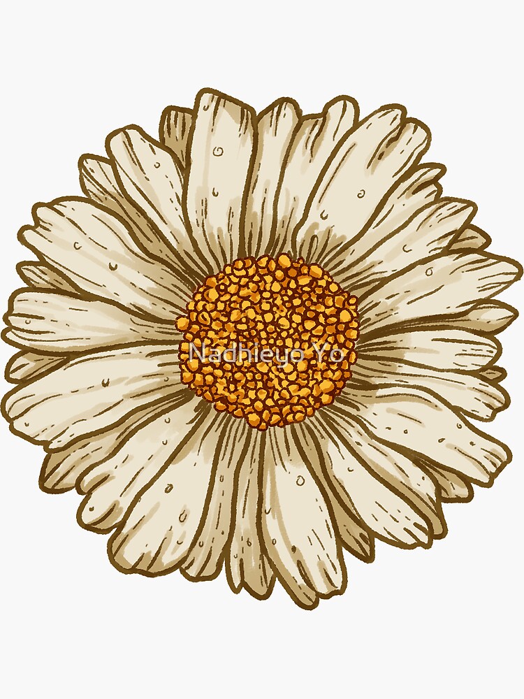 "Daisy Daisy, Why So Pretty" Sticker for Sale by cikkacangdesign ...