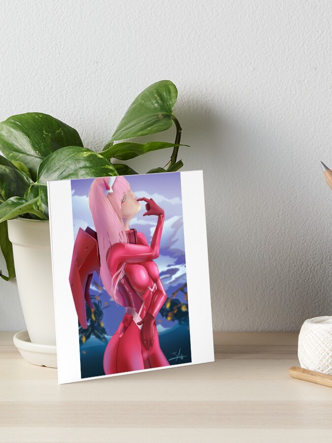 "Zero Two" Art Board Print for Sale by SekaiiArtsMerch | Redbubble