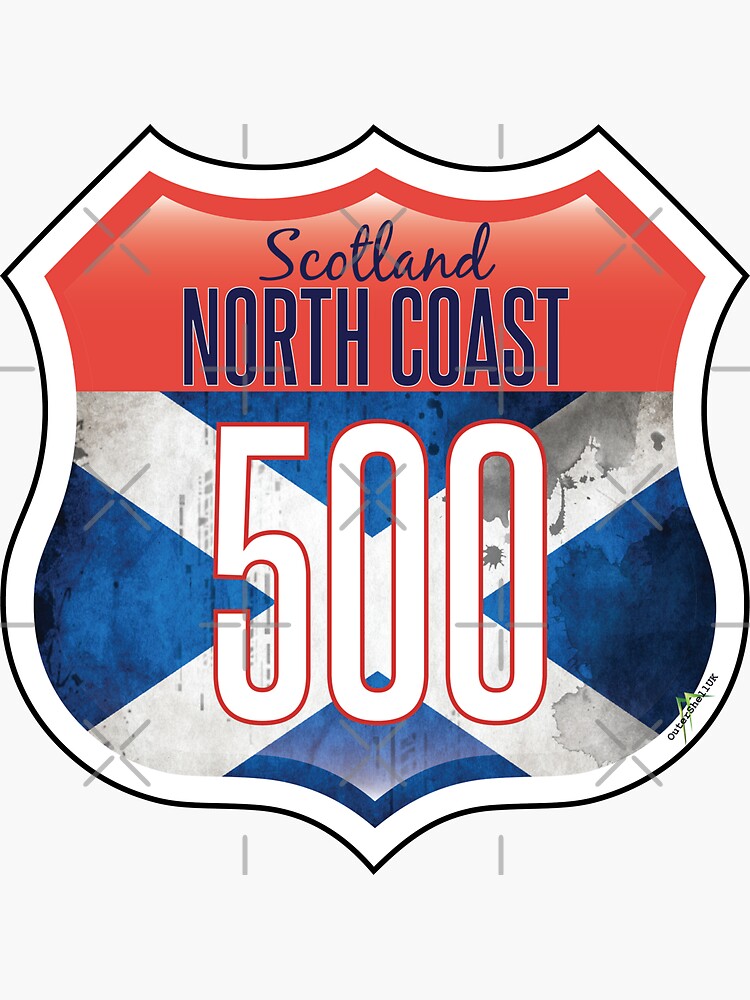 "NC500 North Coast 500 Scotland NC 500 Road Trip Sticker T-Shirt 05 ...
