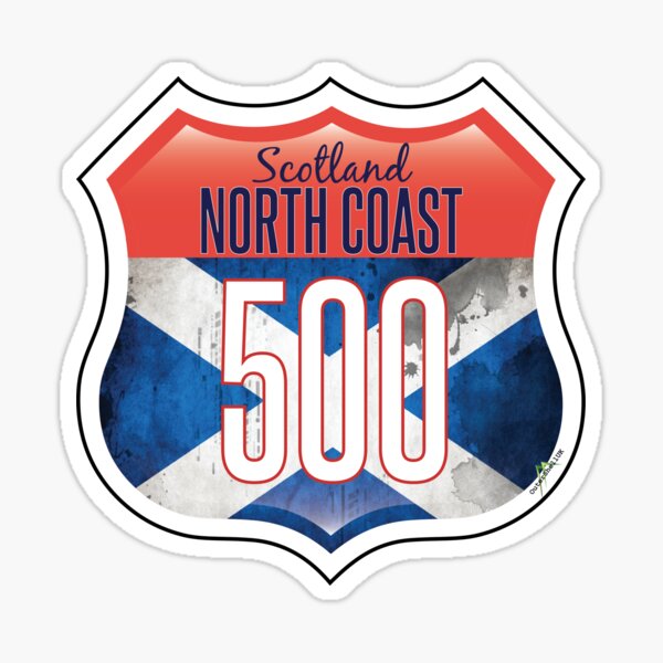 "NC500 North Coast 500 Scotland NC 500 Road Trip Sticker T-Shirt 05 ...