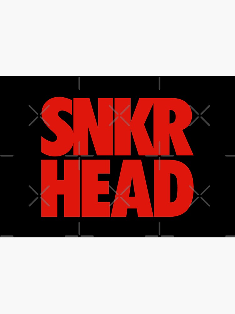"SNKR HEAD Black & Red" Sticker for Sale by SneakerRug | Redbubble