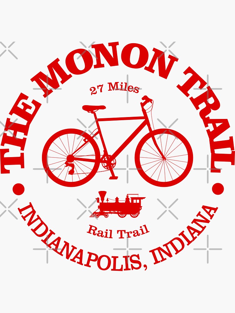 "Monon Trail (cycling)" Sticker for Sale by curranmorgan | Redbubble