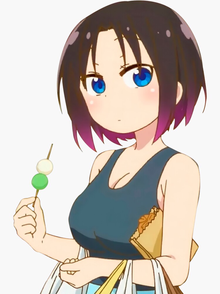"Elma eating dangos" Stickerundefined by Roshi-Ganaro | Redbubble