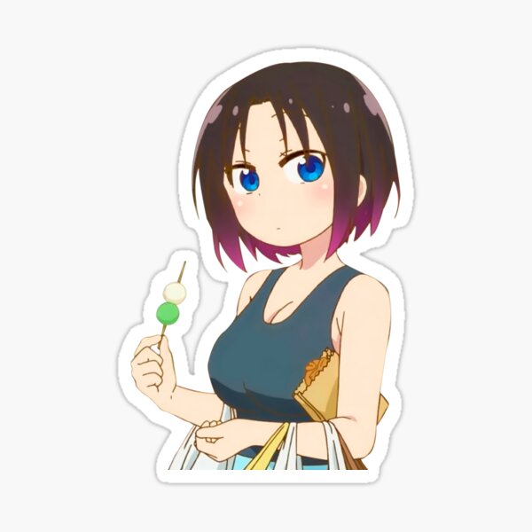 "Elma eating dangos" Stickerundefined by Roshi-Ganaro | Redbubble
