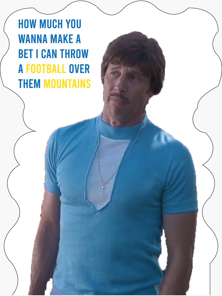 "Uncle Rico QB1" Sticker for Sale by AsherHogan8 | Redbubble