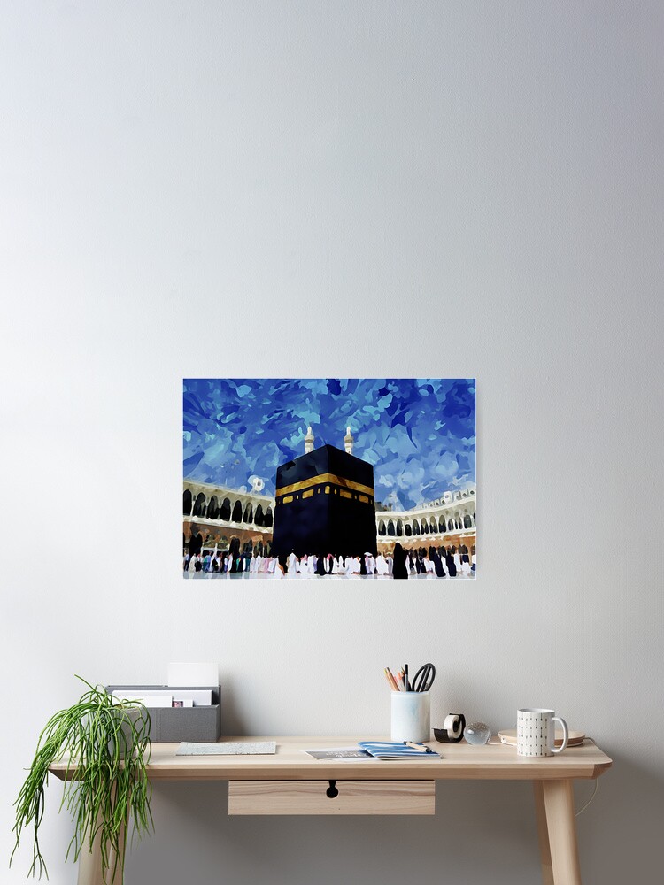 "Kaaba Watercolor Painting" Poster for Sale by spaceopy | Redbubble