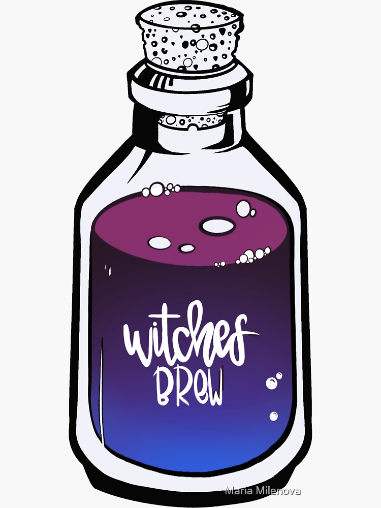 "Witches Brew" Sticker by MariaAsenova | Redbubble